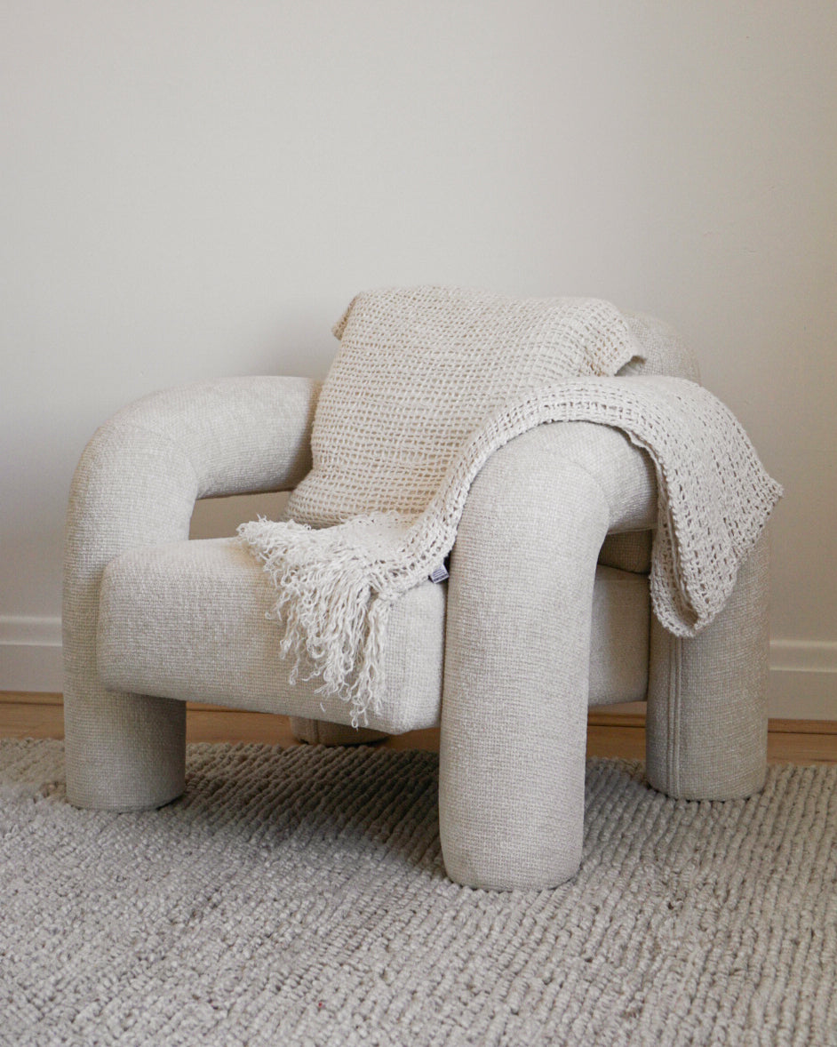 Noah Curved Occasional Chair Pearl – KULALA Living