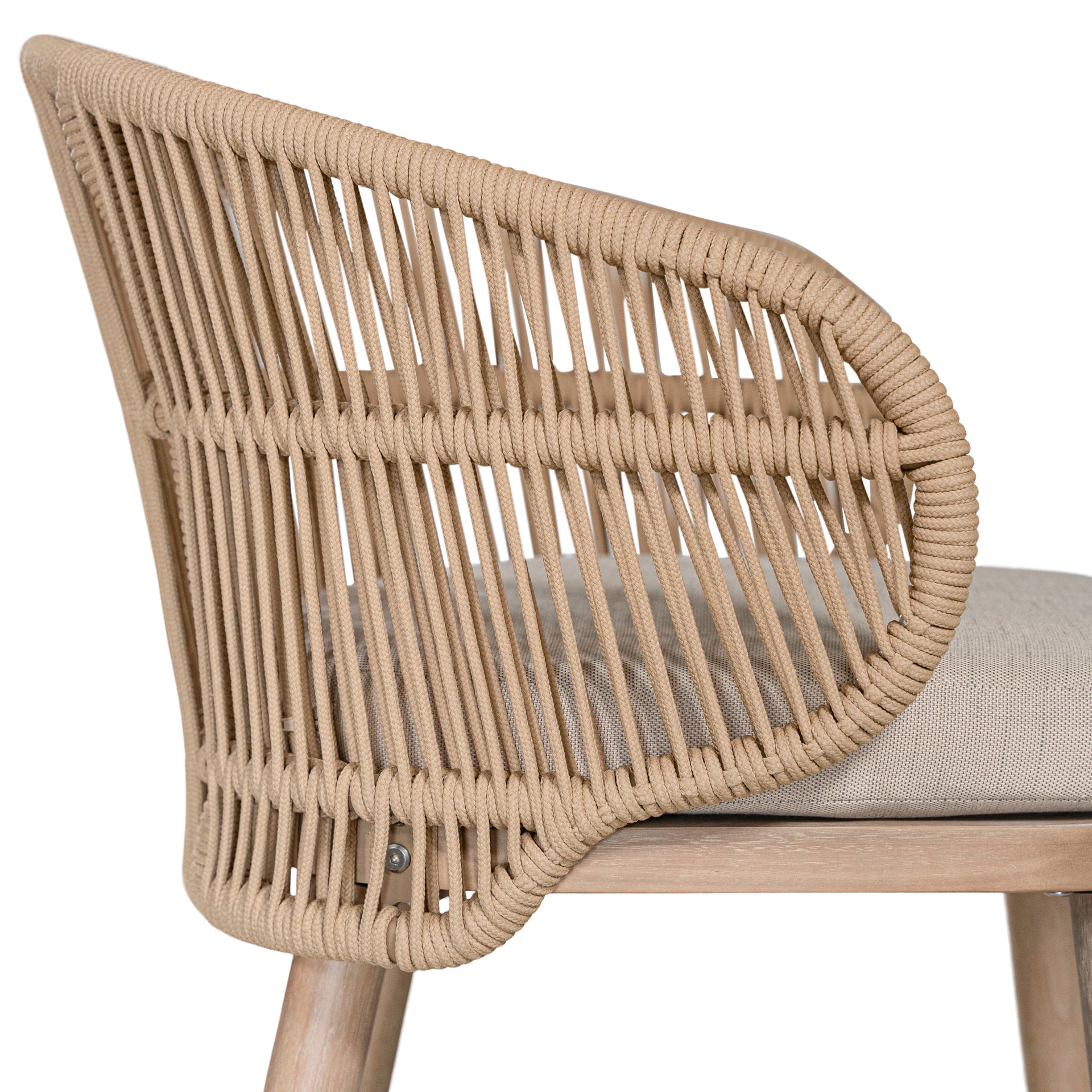 Maya Dining Chair | Fishbone Rope Weave for Indoor & Outdoor – KULALA ...
