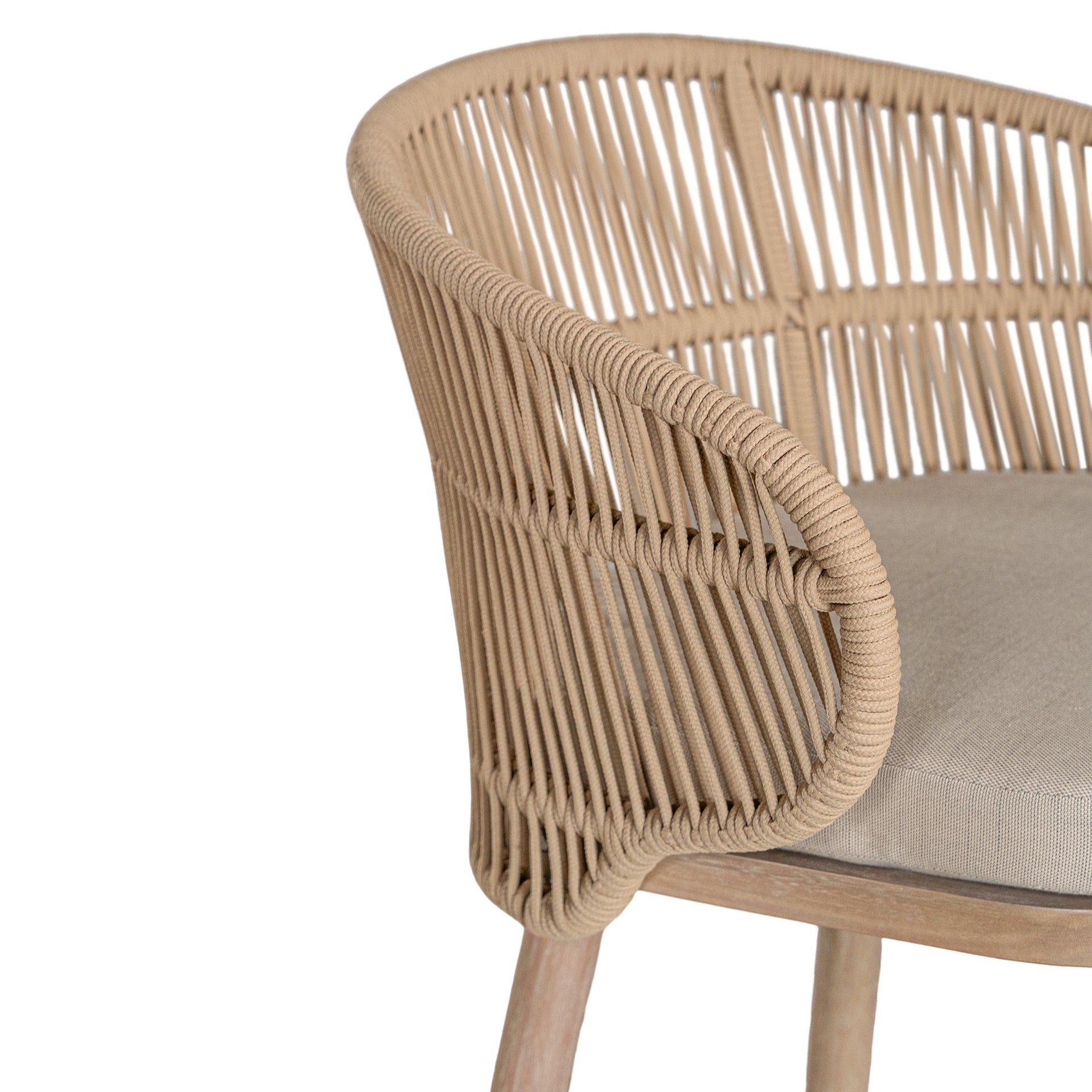 Maya Dining Chair | Fishbone Rope Weave for Indoor & Outdoor – KULALA ...