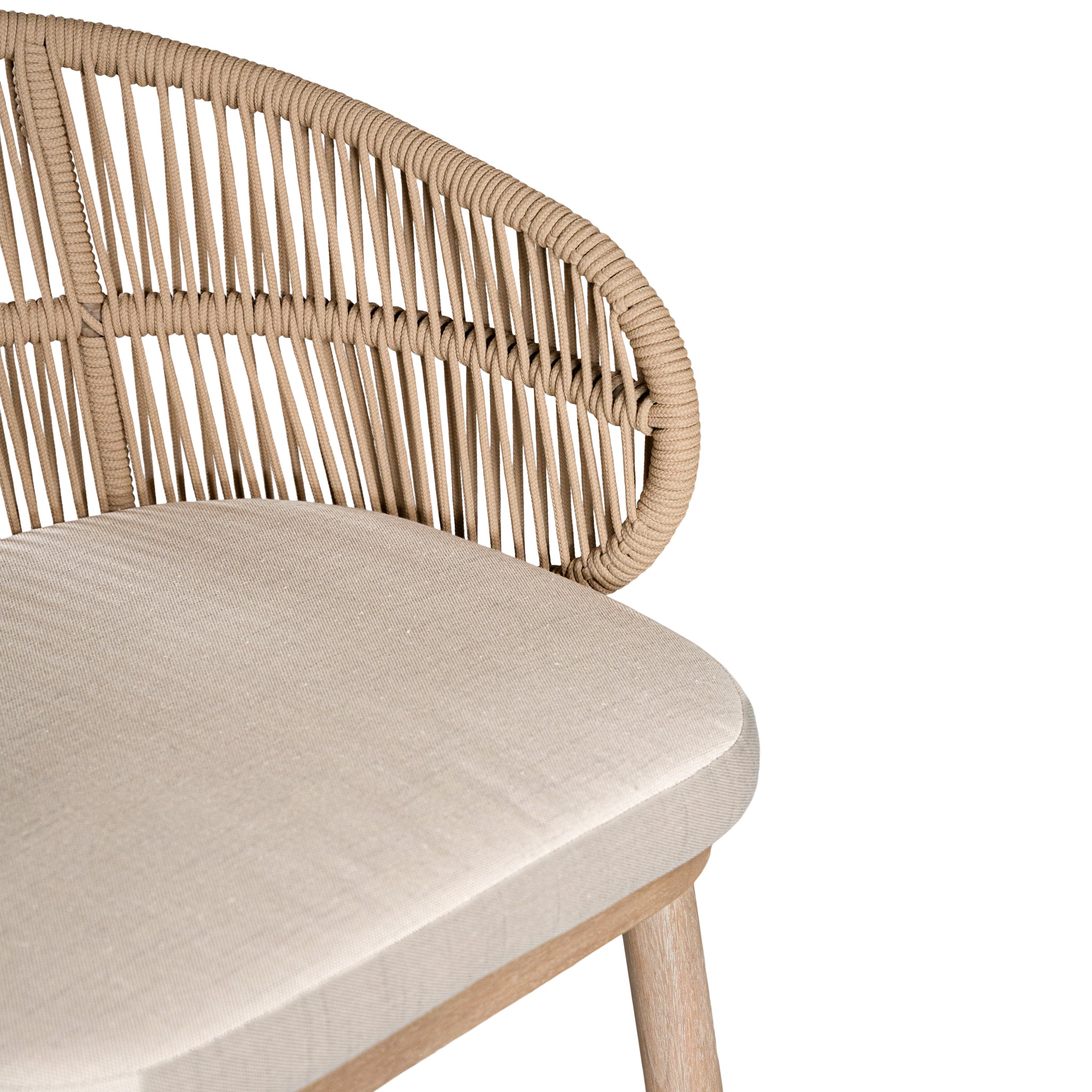 Maya Dining Chair | Fishbone Rope Weave for Indoor & Outdoor – KULALA ...