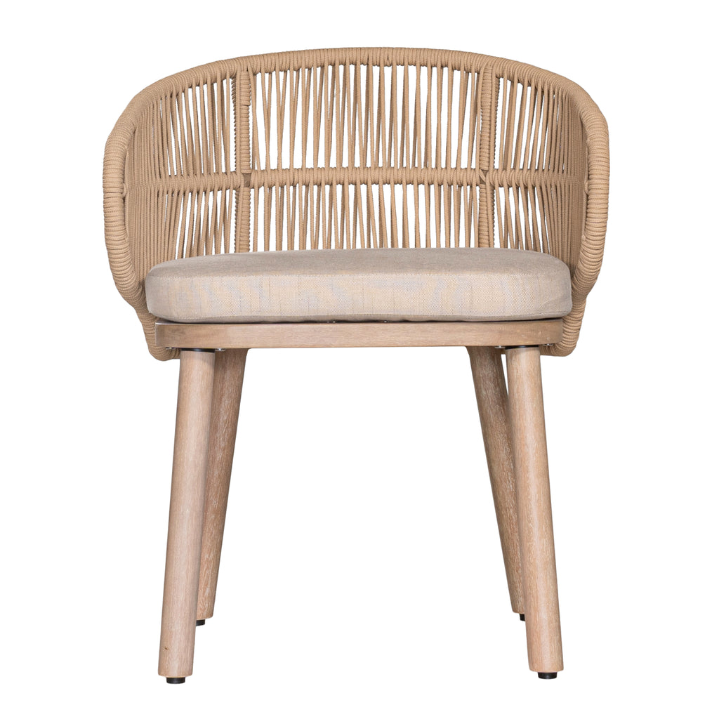Maya Dining Chair | Fishbone Rope Weave for Indoor & Outdoor – KULALA ...