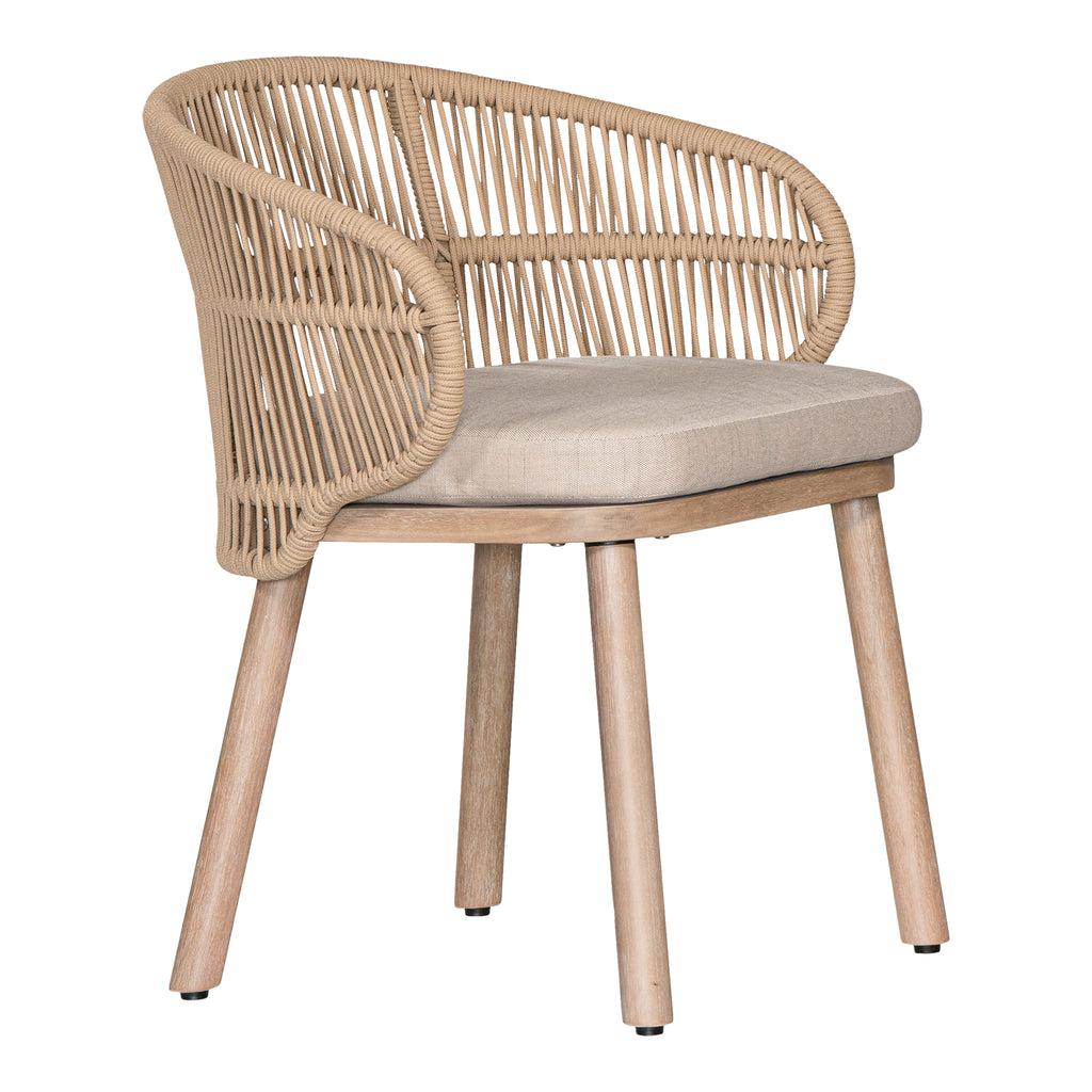 Maya Dining Chair | Fishbone Rope Weave for Indoor & Outdoor – KULALA ...