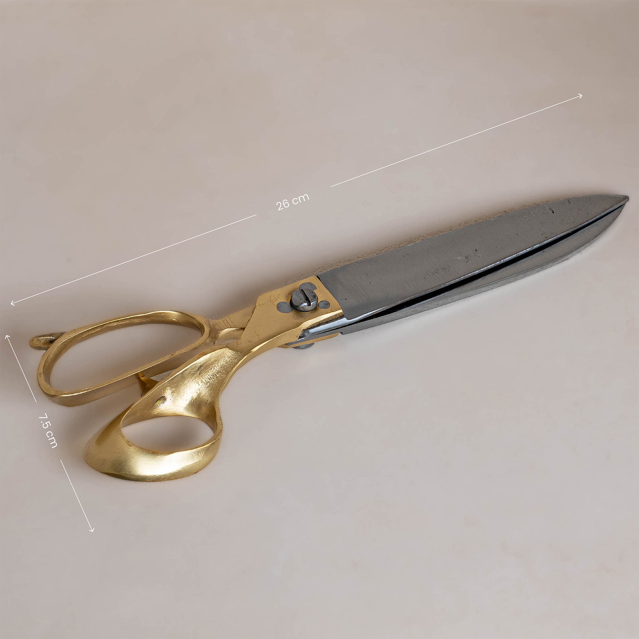 Hand-Forged Artisan Tall Brass & Metal Scissors – KULALA Living