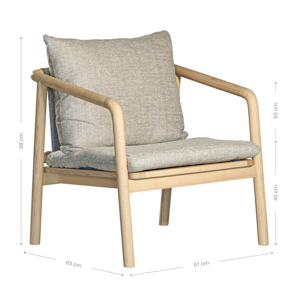 Billie Timber Armchair Natural – KULALA Living