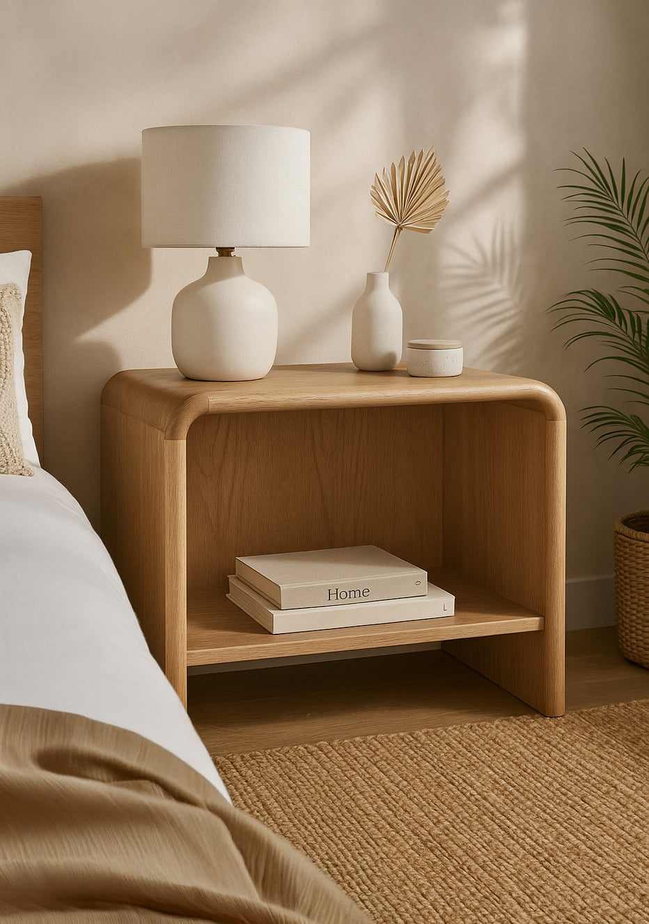 Flynn Oak Open Bedside Natural – KULALA Living