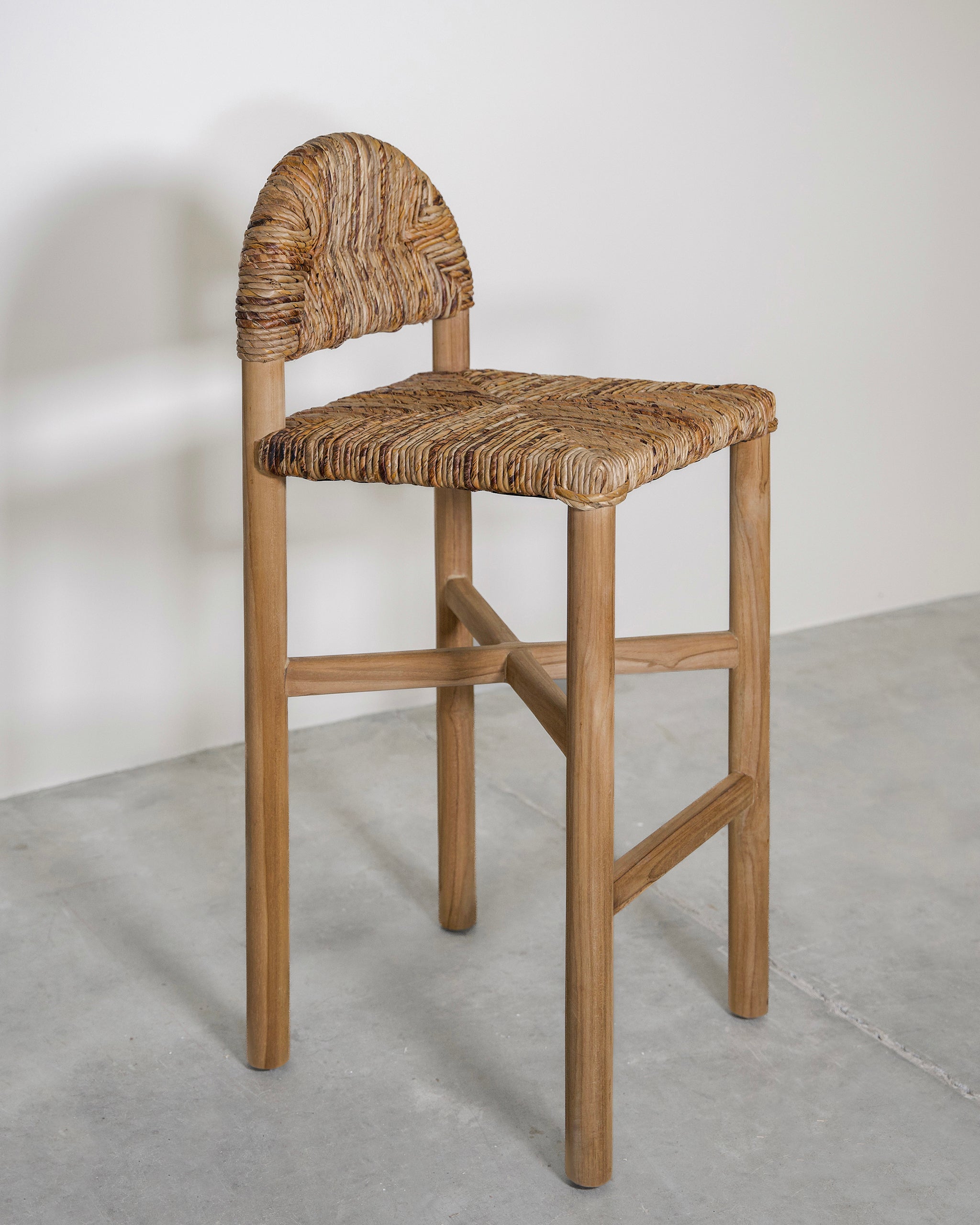 Asha Teak & Rattan Barchair Natural – KULALA Living
