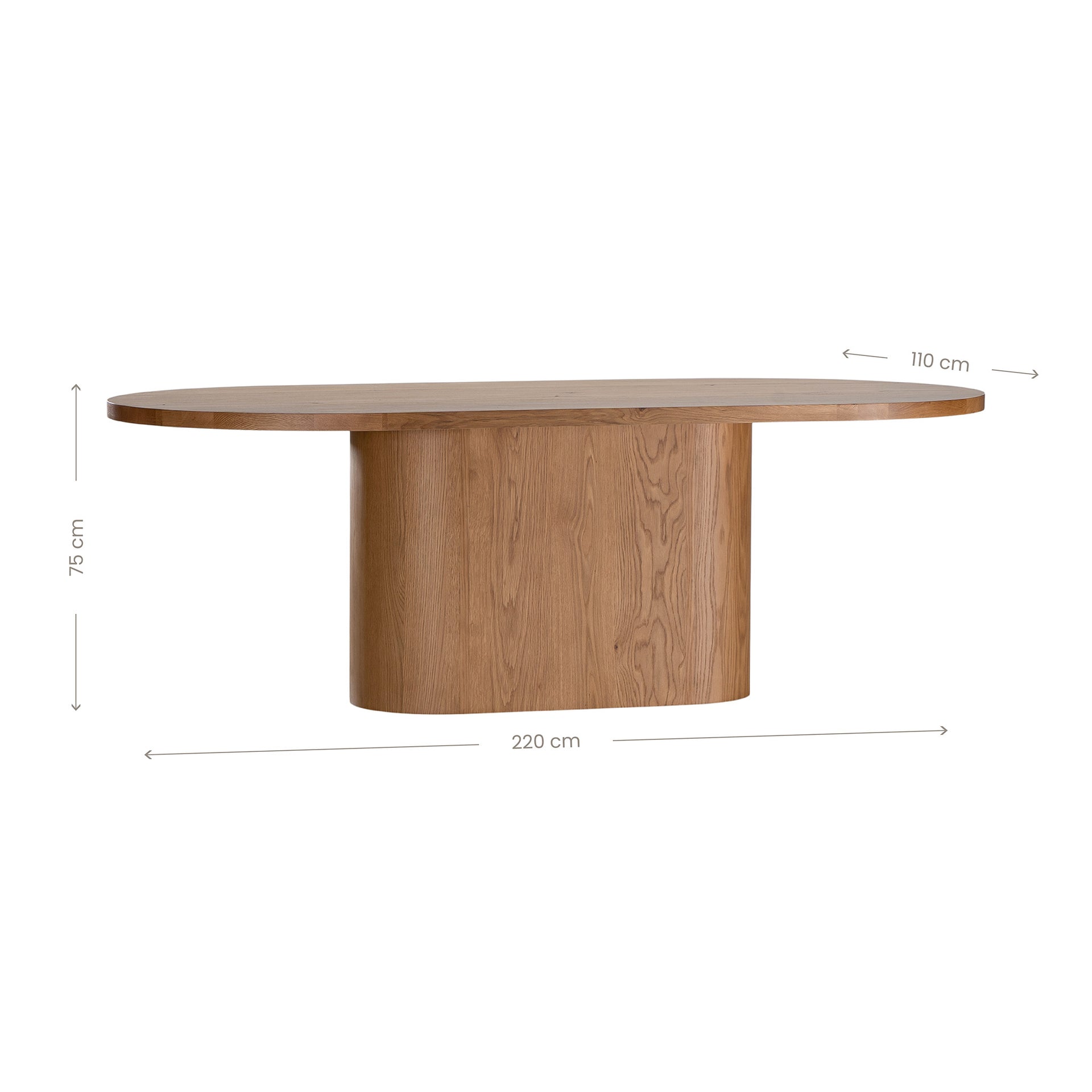 Amari Oval Oak Dining Table – KULALA Living