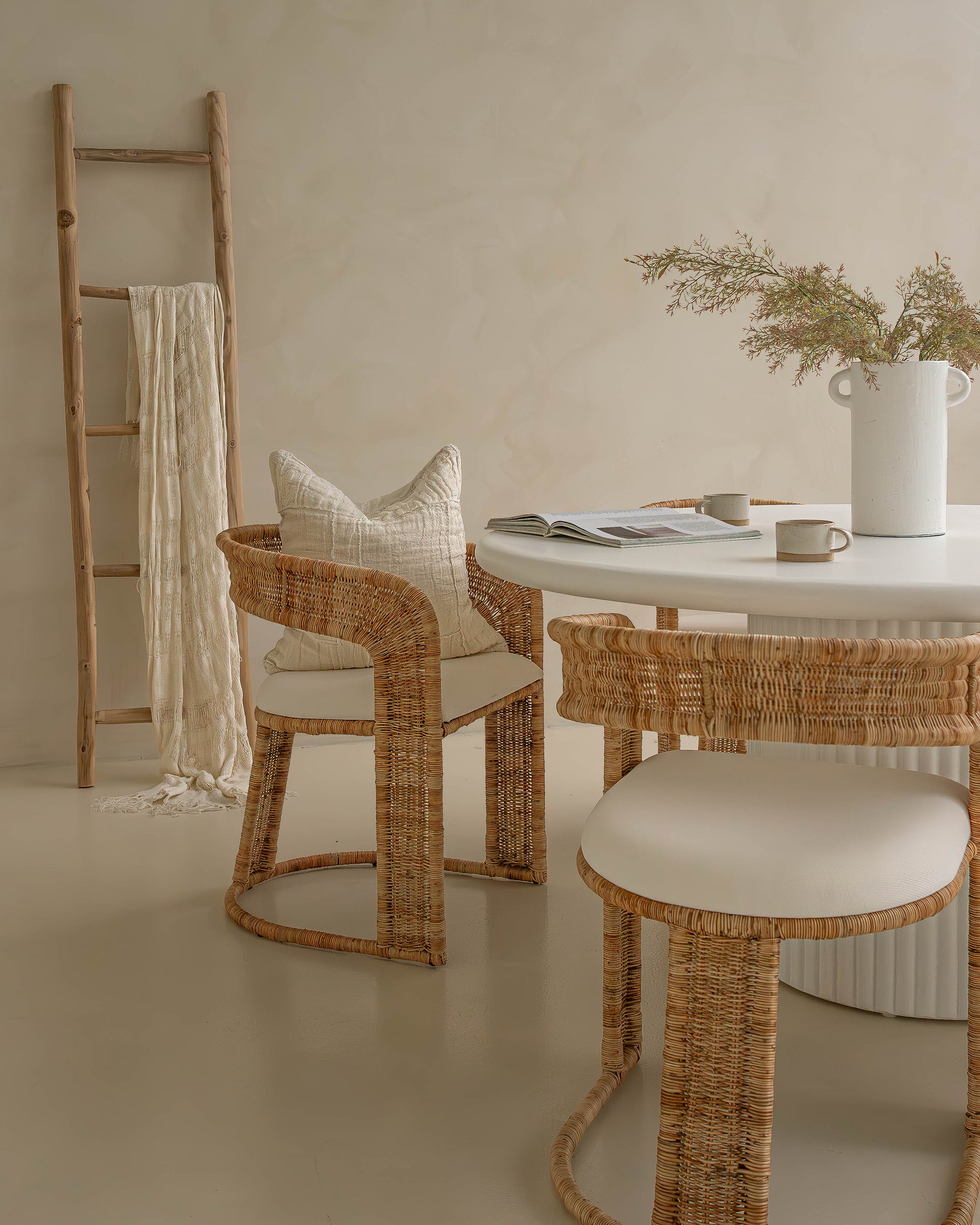 Jamila Cane Webbing Dining Chair Natural – KULALA Living