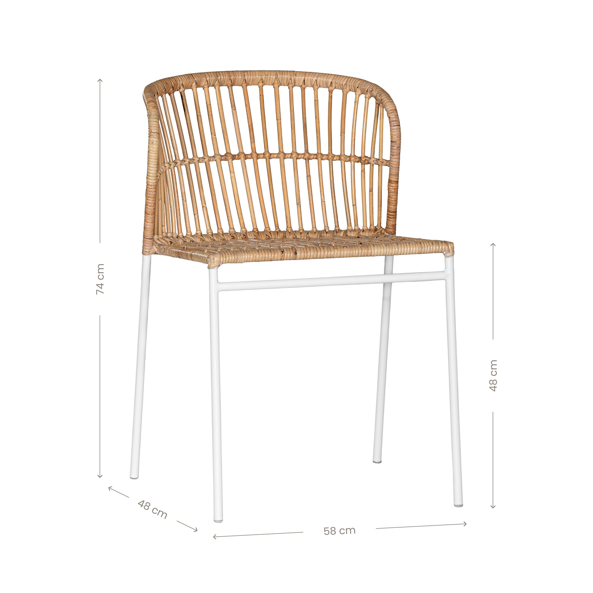Meru Natural Rattan Dining Chair – KULALA Living