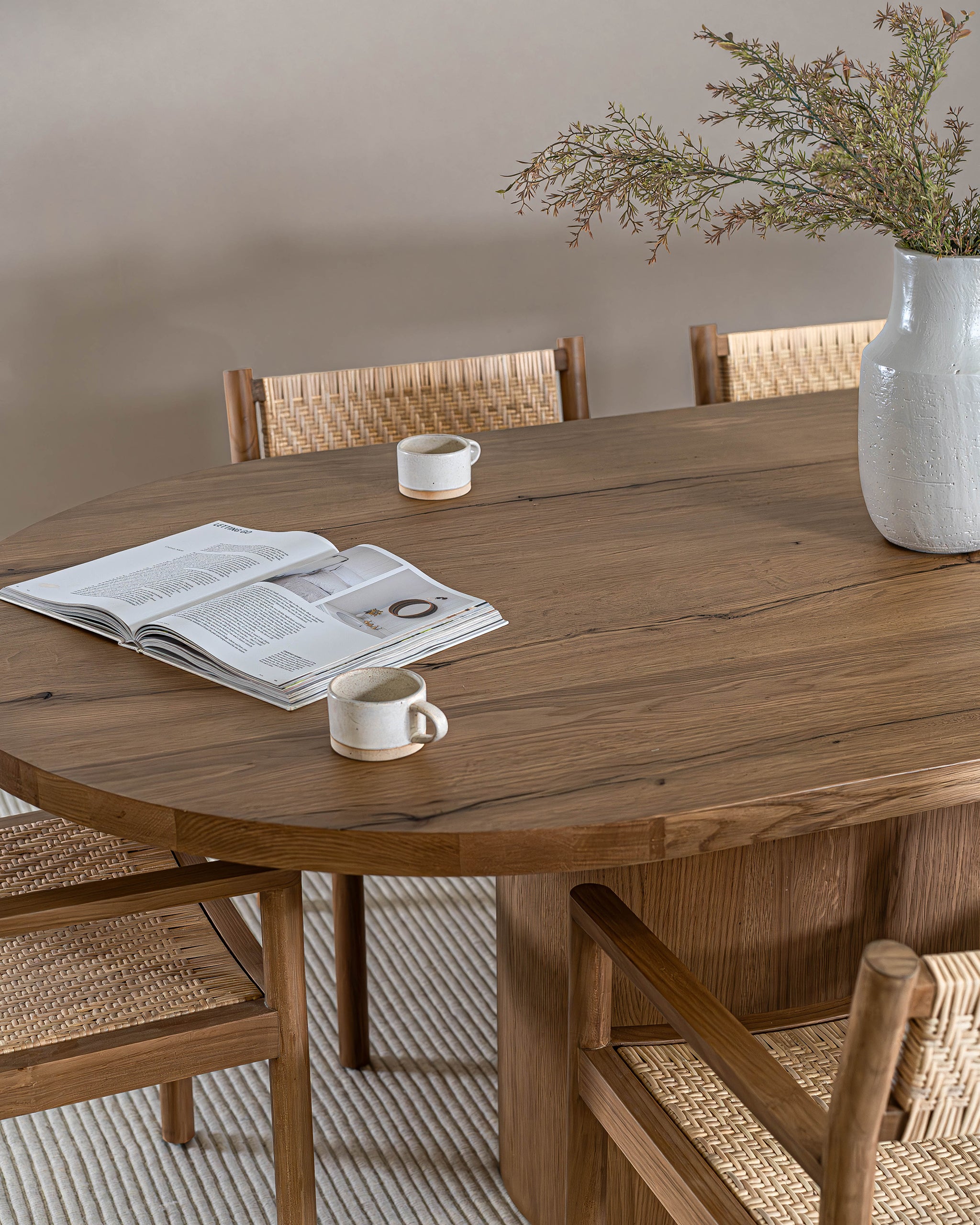 Amari Oval Oak Dining Table – KULALA Living